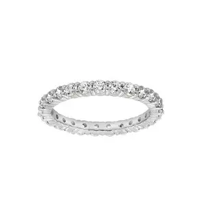 DIAMONBLISS 2 Carat Round Cut Eternity Ring - White