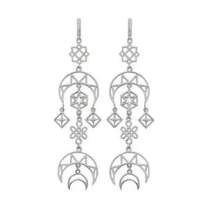 ZOË & MORGAN Enlightened Dangle Earrings - Silver