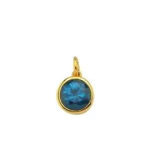 LINYA JEWELLERY Birthstone Charm - Blue