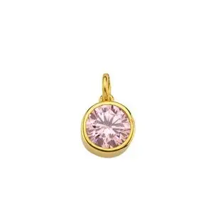 LINYA JEWELLERY Birthstone Charm - Pink