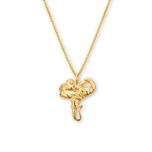 EVA REMENYI Elephant Pendant Necklace - Gold