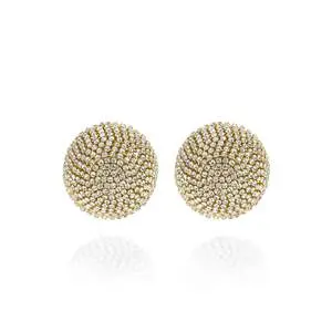 SAULE LABEL Gaia Glam Stud Earrings - Gold