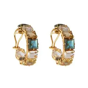 Bounkit Cielo Hoop Clip-on Earrings - Grey