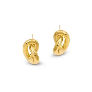 AMADEUS Knot Stud Earrings - Gold