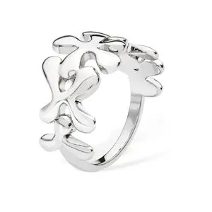 LUCY QUARTERMAINE Solid Sterling Splash Half Ring - Silver