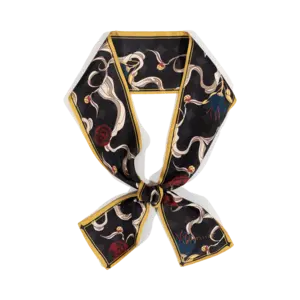 LOST PATTERN Dream Silk Twill Neck Bow - Black