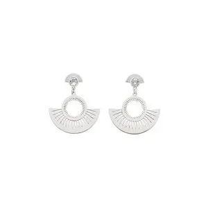 ZOË & MORGAN Silver Aquamarine Drop Earrings - Silver/blue