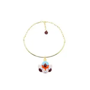 GISSA BICALHO Petunia Acrylic Choker Necklace - Pink