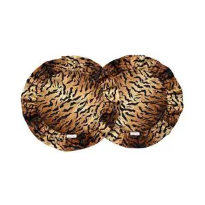CLUB CARLOTTA TABLEWARE Tiger Placemats Set Of Two - Brown