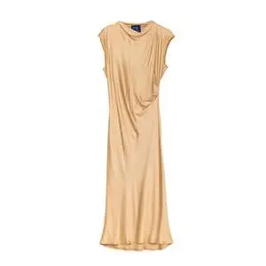 TANTRA SPAIN SL Satin Maxi Draped Dress