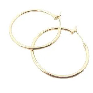 HARFI Plated Round Hoop Earrings