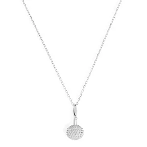 TOOLALLY Pom Pom Pendant Necklace - Silver