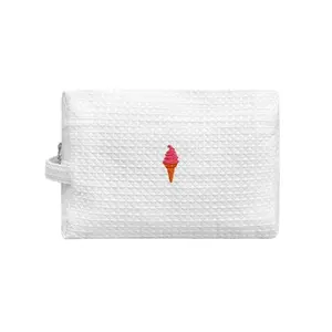 LILLY LOVES Embroidered Pouch - White