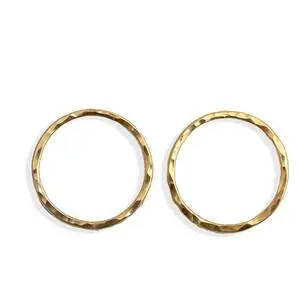 KATE KOEL Open Circle Stud Earrings - Gold