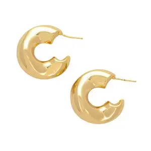 UCHI & SOTO Nami Wave Hoop Earrings - Gold