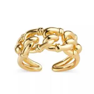 ELK & BLOOM 18k Plated Chain Link Ring - Gold