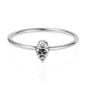 LEE RENEE Tiny Voodoo Erzulie Diamond Ring - Silver