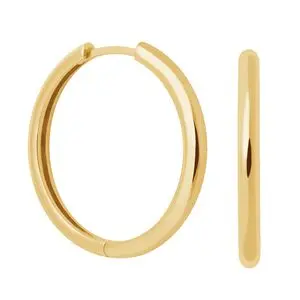 NAZZAR Slim Hoop Earrings - Gold