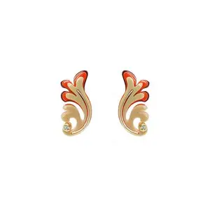 GISSA BICALHO Rosebush Acrylic Earrings Pink