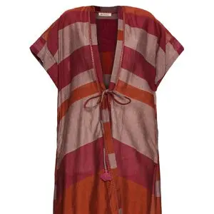 HERITAGEMODA Handwoven Cotton Kimono - Pink