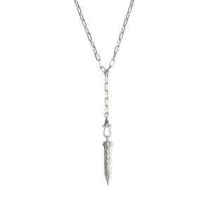 RIZE Manifesting Amulet Lariat Necklace - Silver
