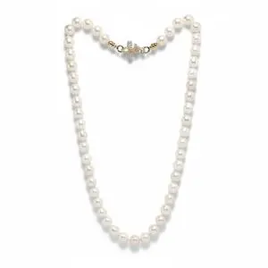 NINEMOO Iris Clasp Pearl Necklace