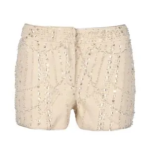 MARUSIYA LONDON Low Rise Beaded Shorts