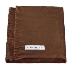 ALPACA LOCA Scarf Chocolate - Brown