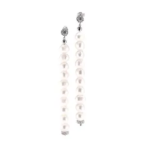MINERALGEMS ✩ STUDIO Pearl Dangle Earrings - White/silver