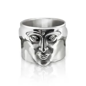 PERRY GARGANO The Zen Head Ring - Silver