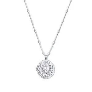 RIZE Cancer Zodiac Manifesting Sterling Pendant Necklace - Silver