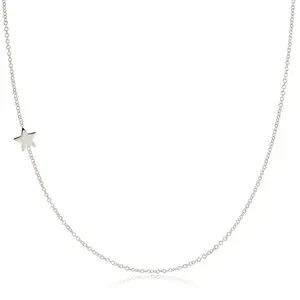 Maya Brenner Designs 14k Gold Asymmetrical Charm Necklace - White