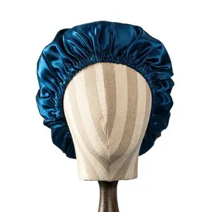 SOFT STROKES SILK Mulberry Silk Hair Bonnet - Blue