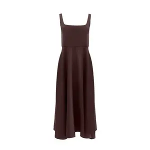 FOREVER YOUNG THE LABEL Anisa Midi Dress - Brown