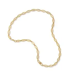 A WEATHERED PENNY Long Link Chain Necklace - Gold