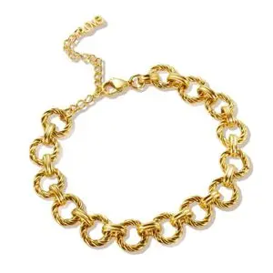 NAZZAR Twist Link Chain Bracelet - Gold