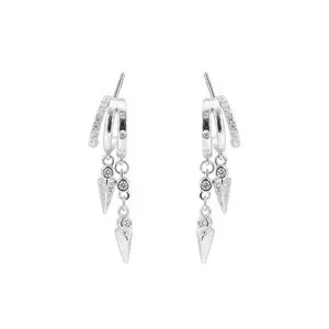 AARIA LONDON Sienna Rhodium-plated Earrings - Silver