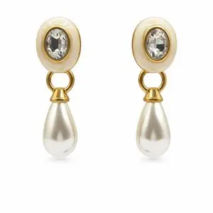 MICHAEL NASH JEWELRY Charlotte Mother Of Pearl Drop Earrings - White
