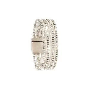 Saachi Scarlett Beaded Bracelet - Silver