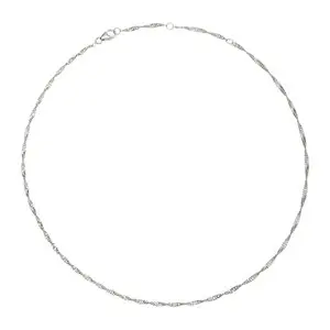 LILY & ROO Twisted Rope Chain - Silver