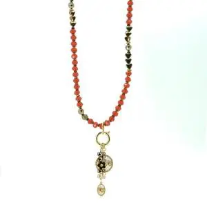 EBRU JEWELRY Journey Of Love Mom Pendant Beaded Necklace