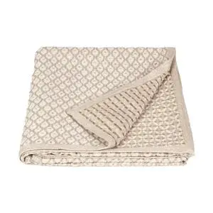 Joro Neutrals Robab Jacquard Throw Ivory - White