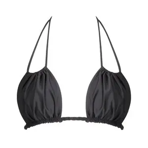 ROOM 24 Mia Braided Triangle Bikini Top - Black
