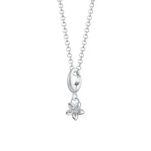 LILY CHARMED Sterling Forget-me-not Charm Necklace - Silver