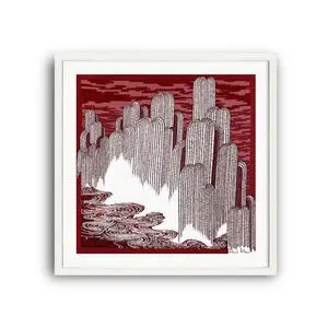RICHARD ALLAN LONDON Zen Art Print - Red