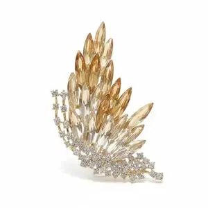 ANGEL BAROCCO Butterfly Brooch - Yellow