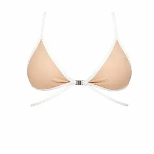 IVY SWIMWEAR Rosella In Cream Mesh Bikini Top - White