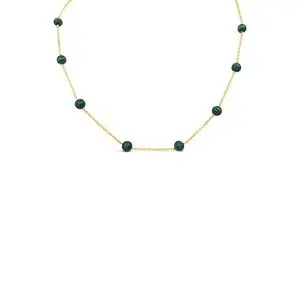 LUTIRO Malachite Orbit Necklace - Green