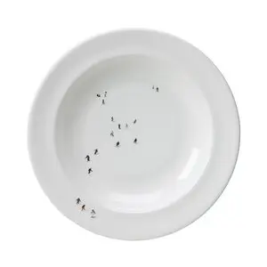 DEDE JOHNSTON Skiers Pasta Bowl - White