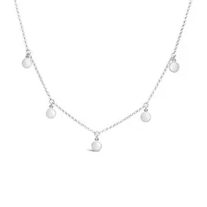 LUTIRO Mini Disc Necklace - Silver